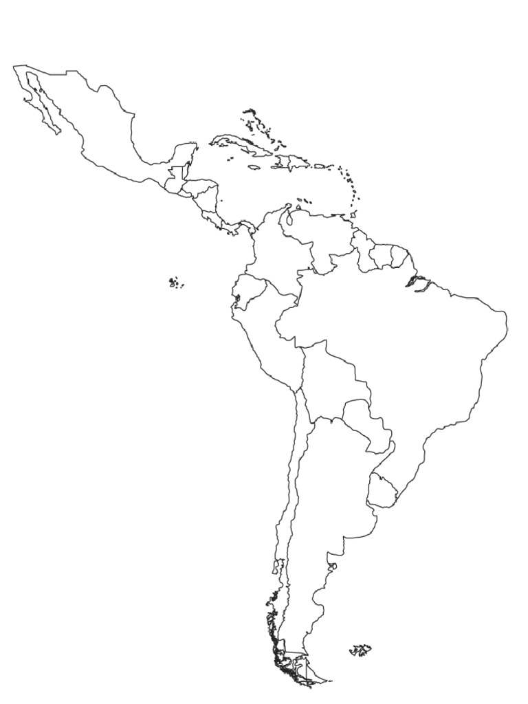3.1 Latin America- Blank Map | PDF