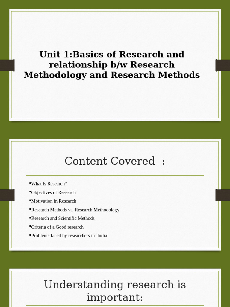 Research | PDF | Methodology | Scientific Method