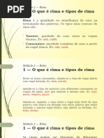 Tipos de Rima: Emparelhada e Mais | PDF | Rima