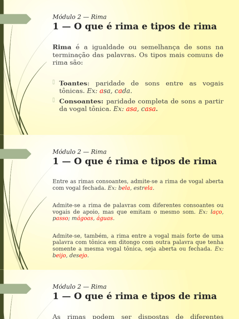 2.1+ +O+Que+é+Rima+e+Tipos+de+Rima | PDF