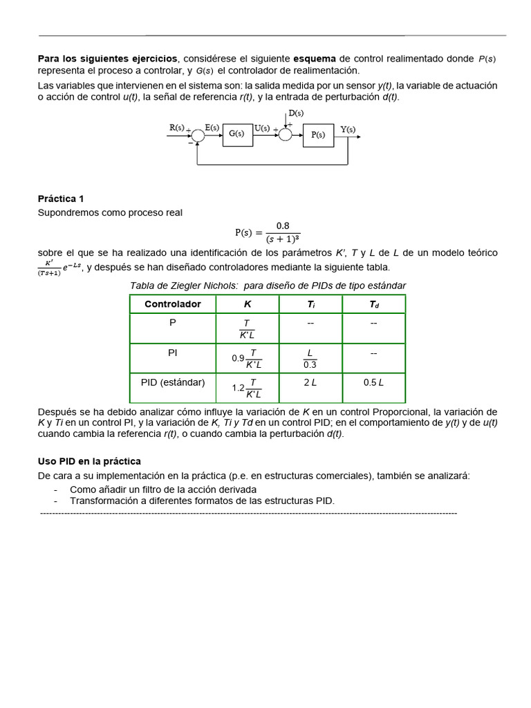 Ejercicios Ajuste PIDs&Formatos | PDF | Matemáticas Aplicadas