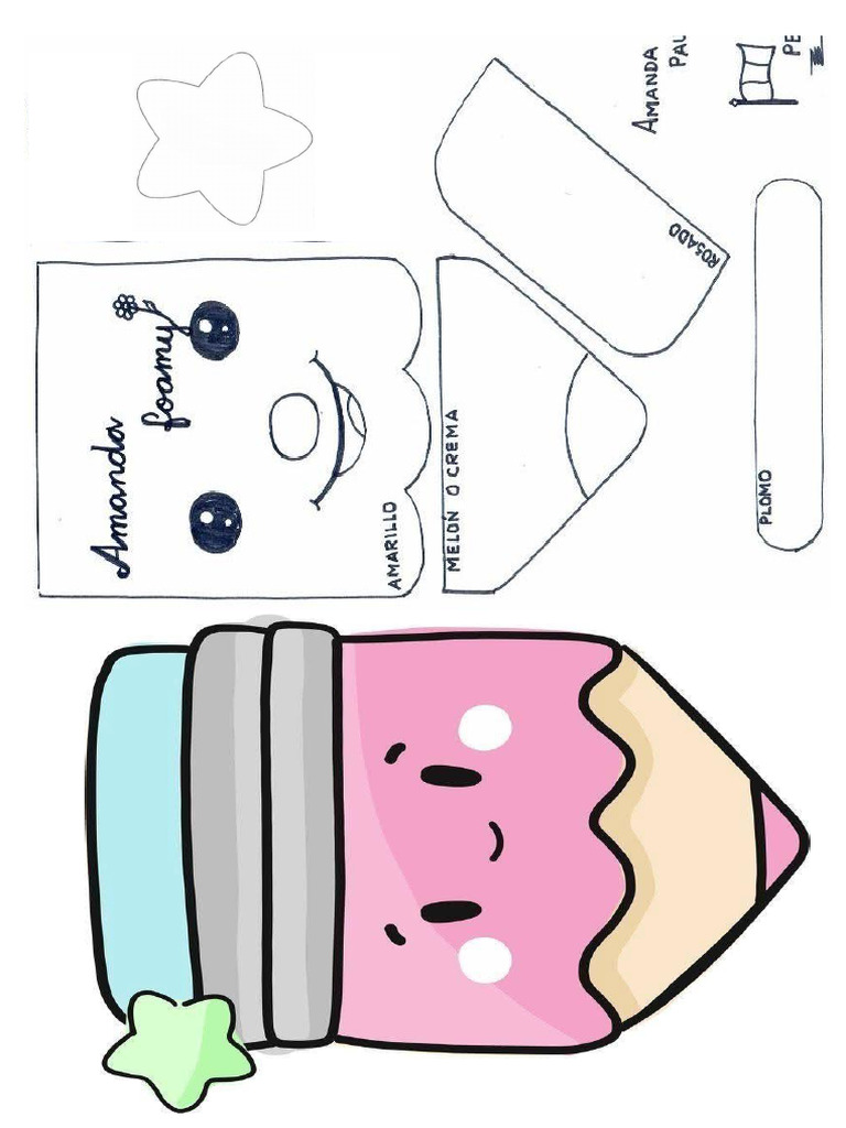 Molde de Lapiz Bienvenidos 25 | PDF