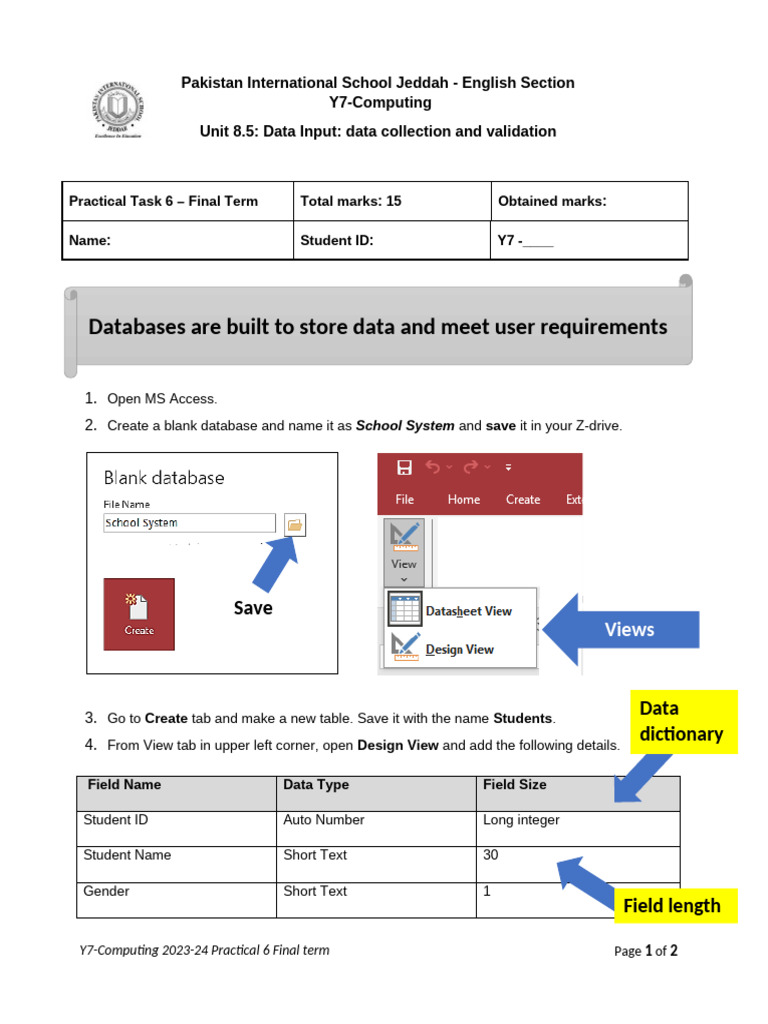 Practical task 6 (1) | PDF | Databases | Computer Programming