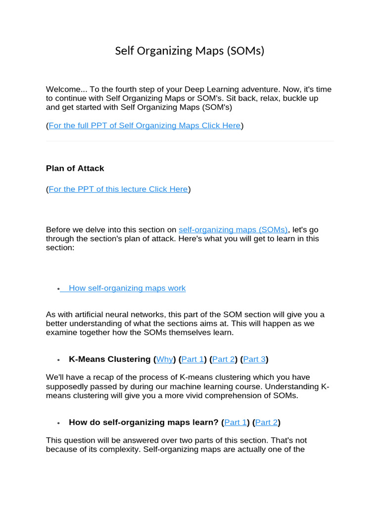 SOM_Unit | PDF | Applied Mathematics | Machine Learning