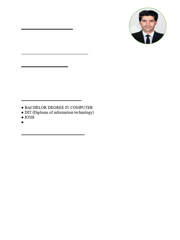 CV MR Shehzad-9 | PDF