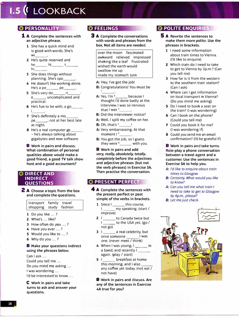 Unit 1 Language Review Exercises | PDF | Linguistic Typology | Languages