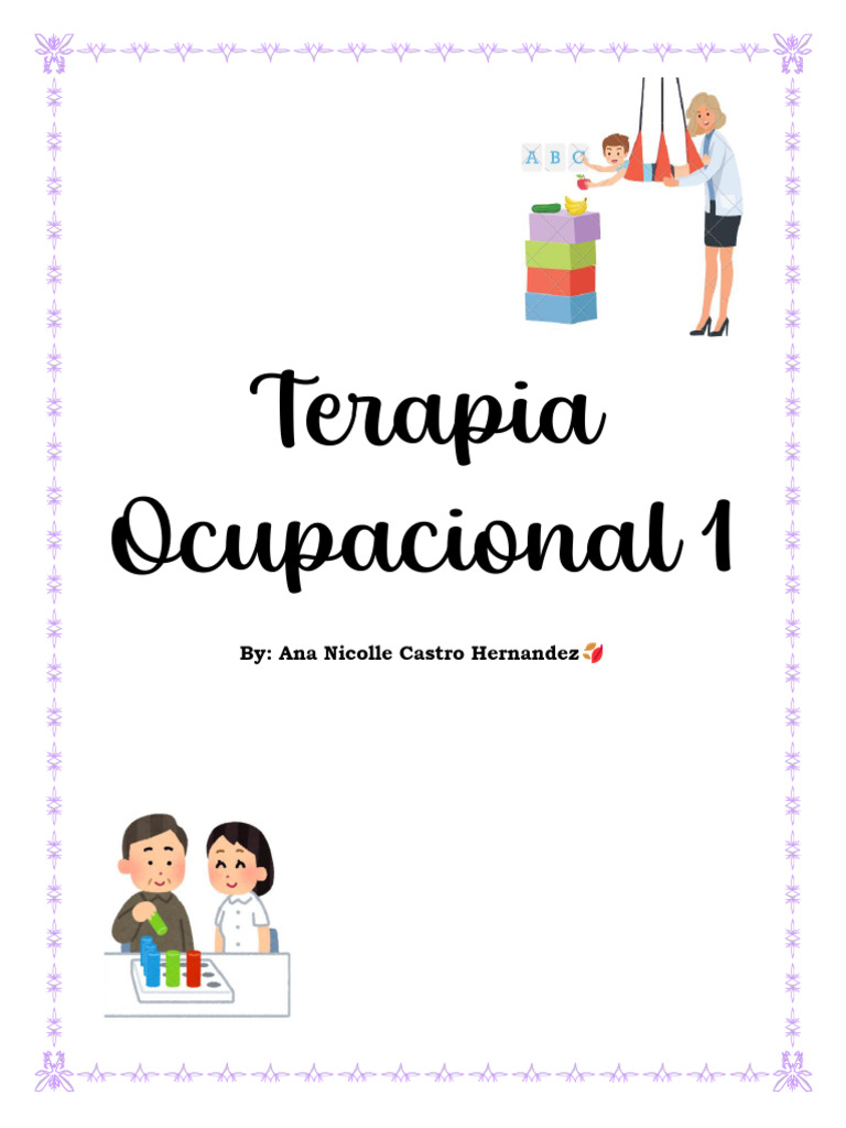 Fundamentos de la Terapia Ocupacional | PDF | Terapia ocupacional ...