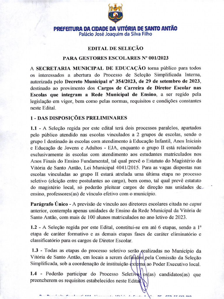Edital Seleo Simplificada Interna | PDF