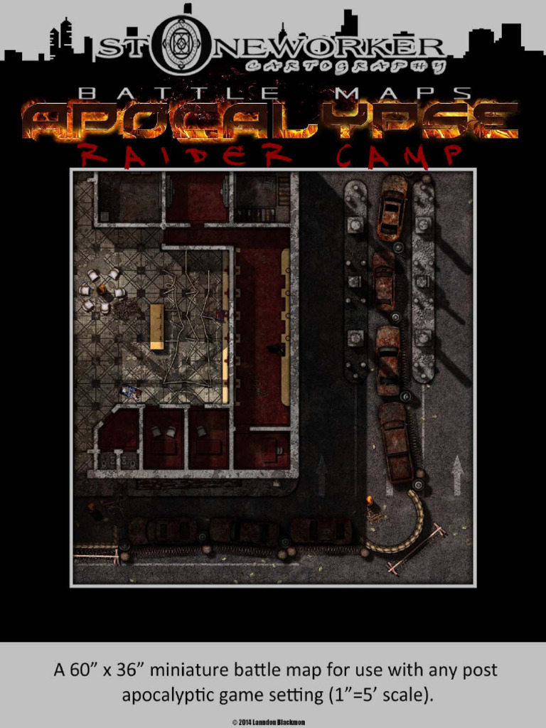 Battlemaps APOCALYPSE 21 Raider Camp FC SQ 01 | PDF
