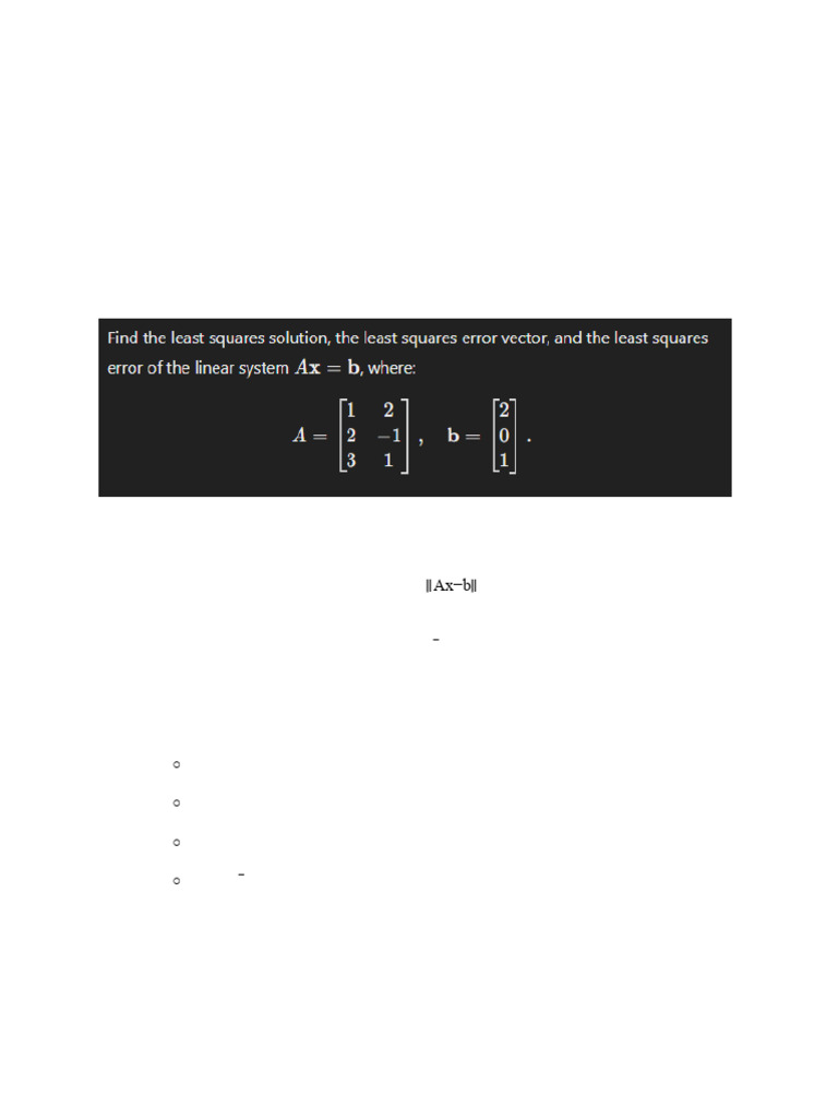 Computational Mathematics - Linear Algebra Cat II | PDF | Matrix ...