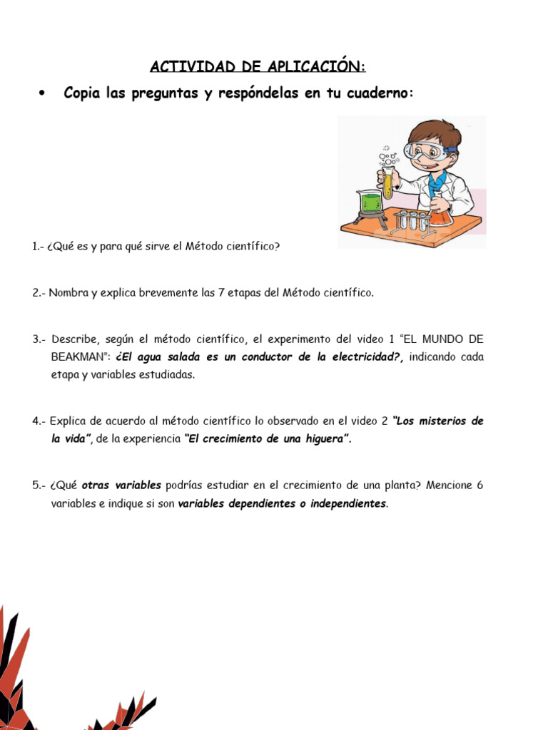 Acttvidad Meodo Cienitifico | PDF