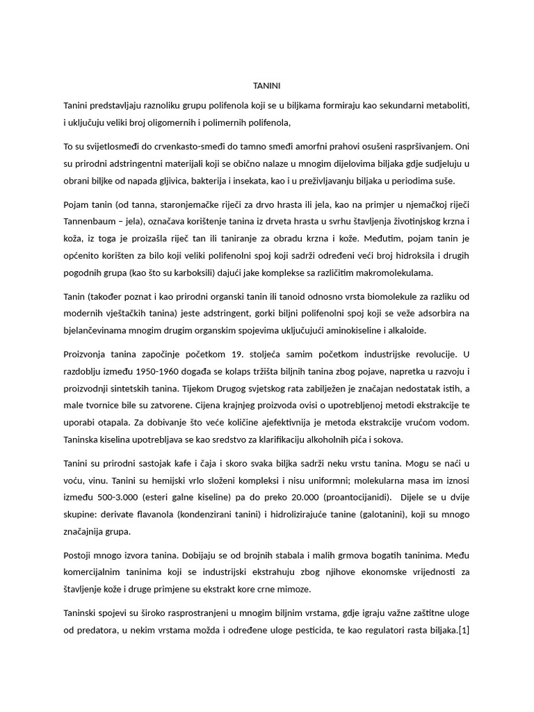 TANINI | PDF