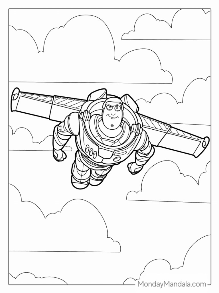 To Infinity and Beyond Coloring Page | PDF