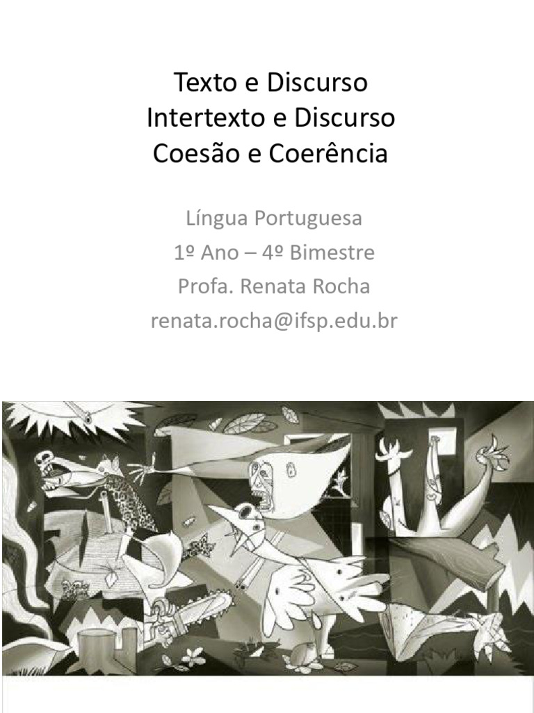 Texto e Discurso Coesão e Coerencia | PDF | Discurso | Publicidade