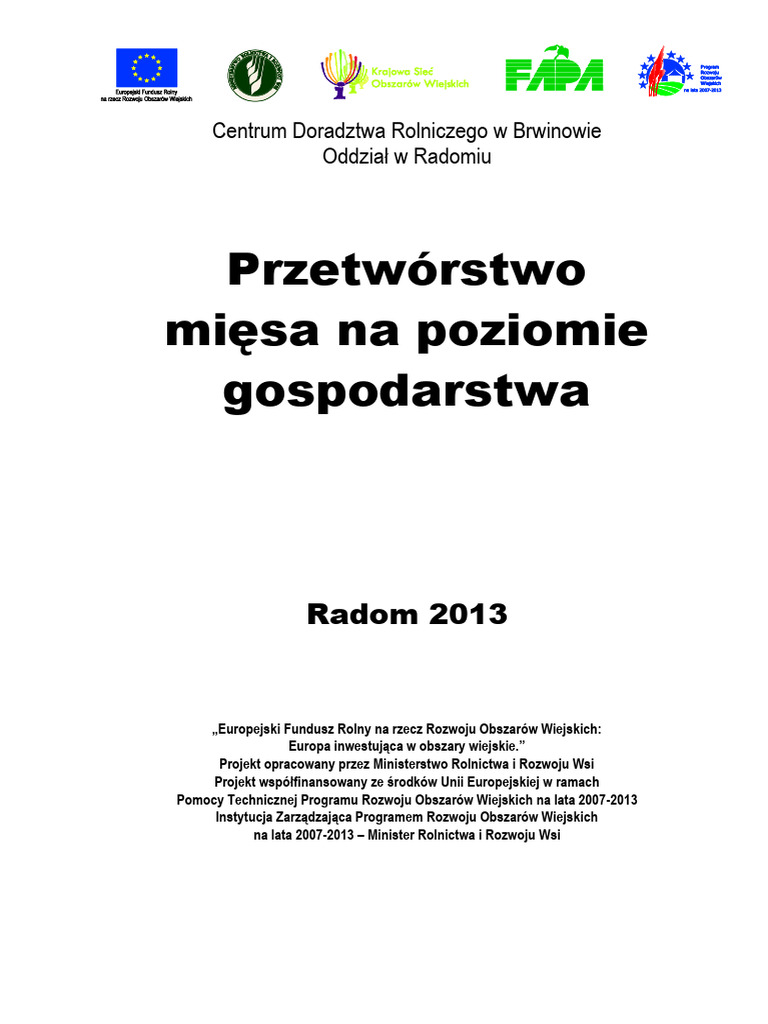 Przetworstwo Mieso | PDF