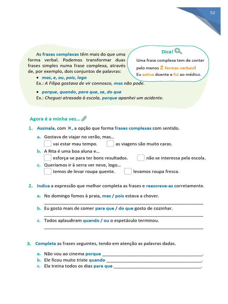 Frases Complexas | PDF