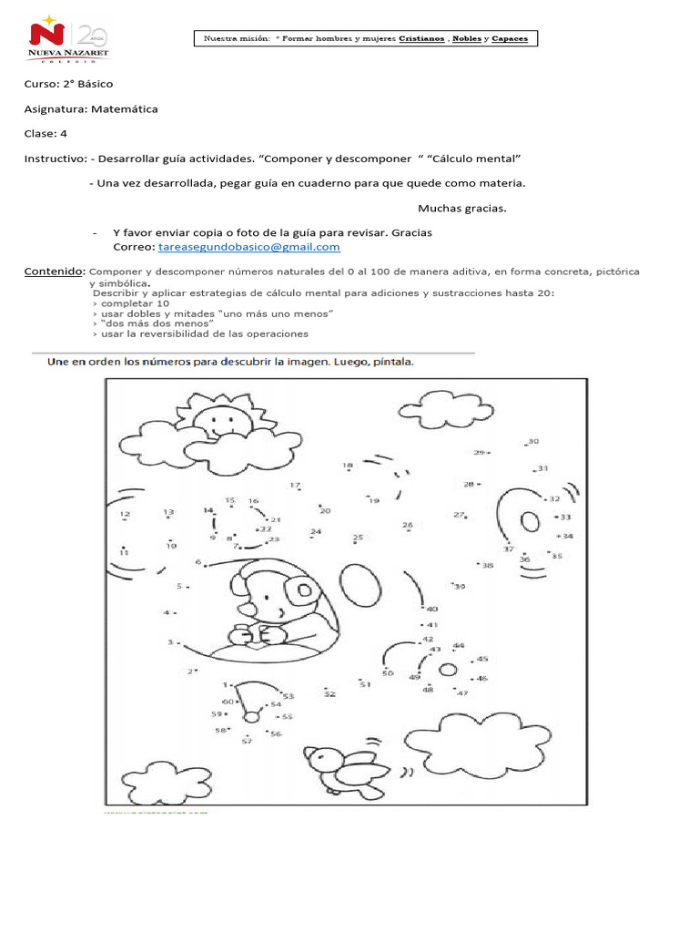2° BÁSICO Matemática GUÍA 4 | PDF