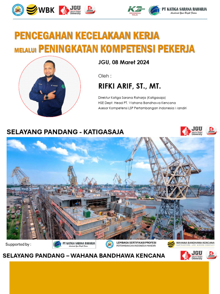 Kompetensi Pekerja Mencegah Kecelakaan Kerja - JGU | PDF