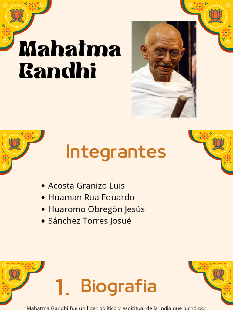 Legado y Logros de Mahatma Gandhi | PDF | Mahatma Gandhi | Movimiento ...