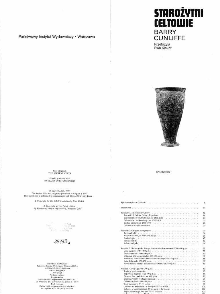 Barry Cunliffe - Starożytni Celtowie | PDF