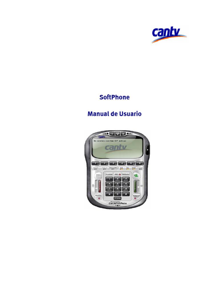 Manual de Usuario de SoftPhone | PDF | Voz sobre IP | Botón (Computación)