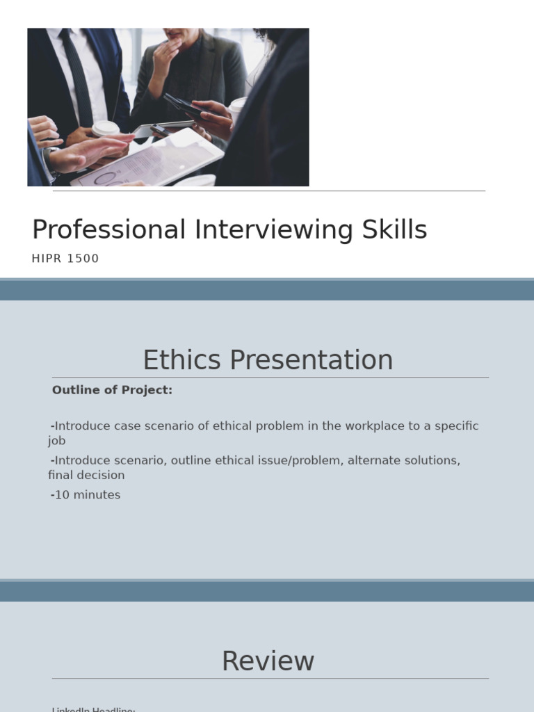 Mastering Professional Interview Skills | PDF