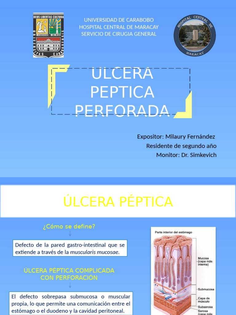 ULCERA PEPTICA PERFORADA SEMINARIO | PDF | Especialidades Medicas ...