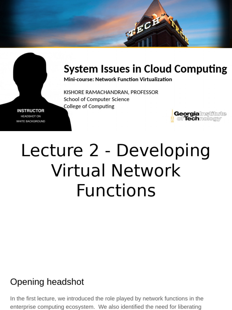 Lecture 2 - Developing Virtual Network Functions | PDF | Network ... Lecture 2 - Developing Virtual Network Functions | PDF | Network ...