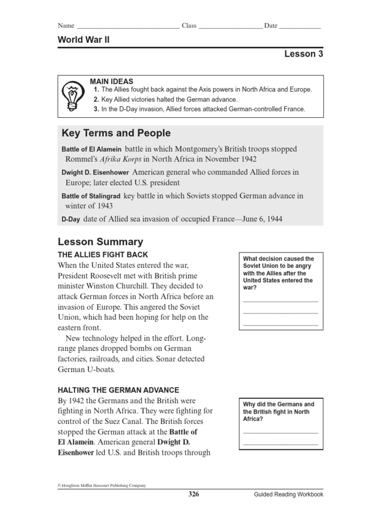 Allies' Key Victories in WWII | PDF | North African Campaign | Allies ...
