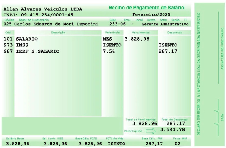 HOLERITE CALOR 02.2025 | PDF