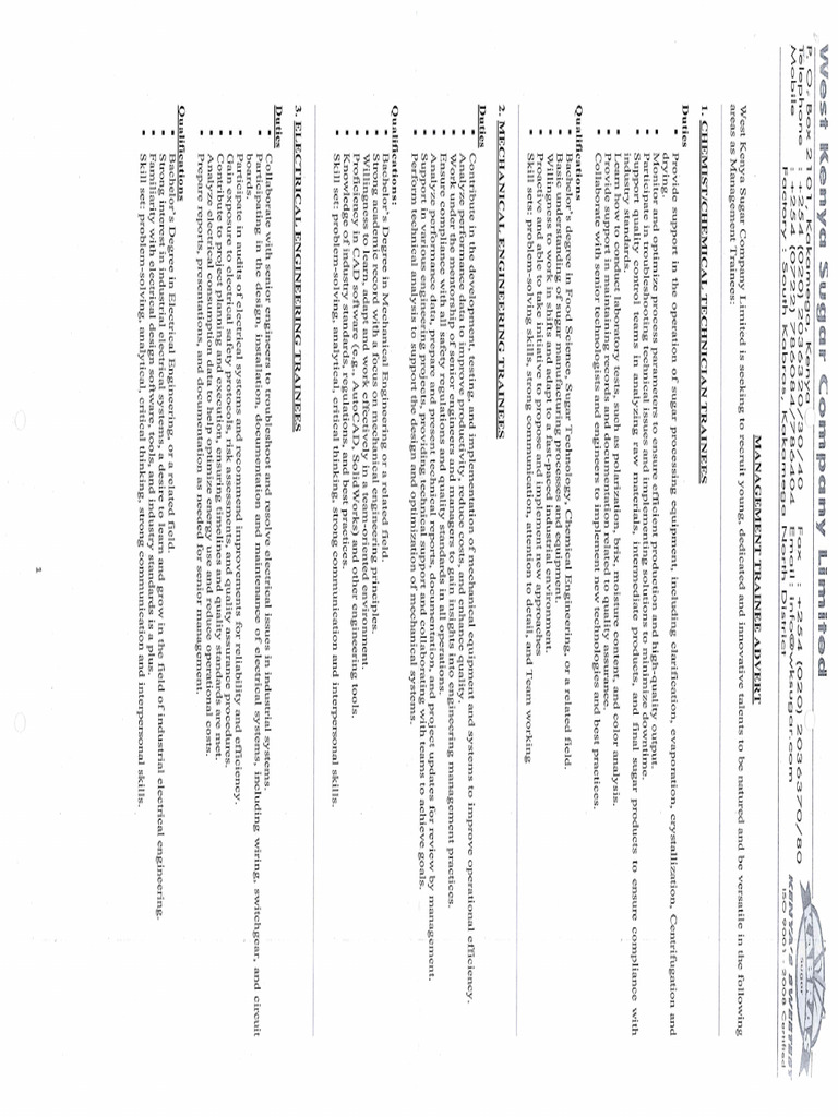 Management Trainees Adverts (1) | PDF