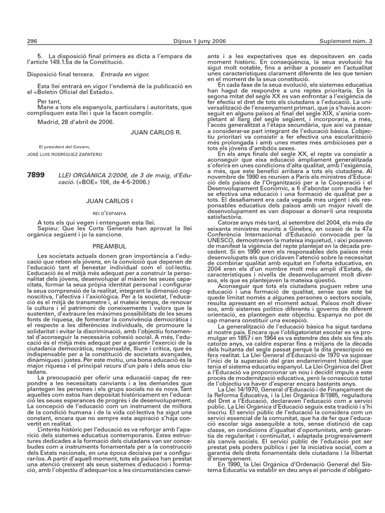 Loe en Valencià (Boe) | PDF