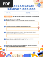 Soal Matematika Kelas 5 Bilangan Cacah Sampai 1000000 Kurikulum Merdeka | PDF | Griya & Taman
