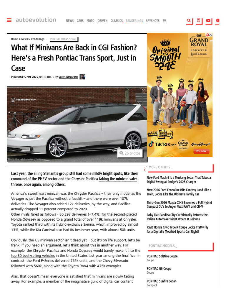 What If Minivans Are Back in CGI Fashion? Here's | PDF | Car ...