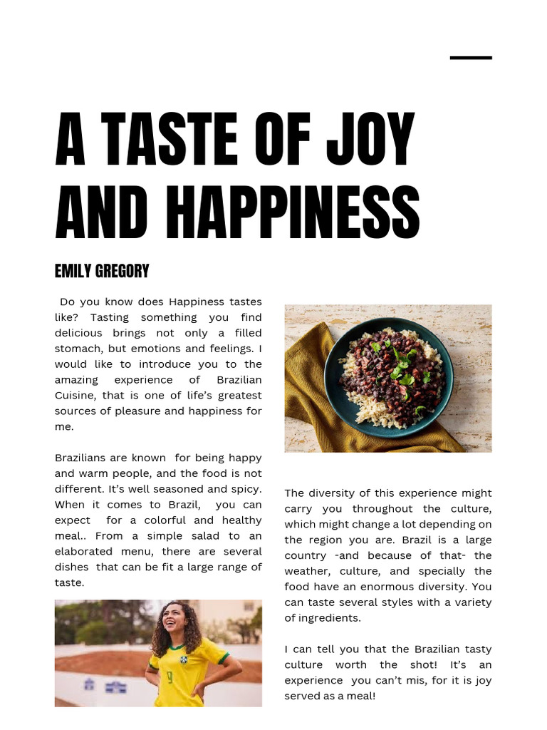 Taste of Joy | PDF