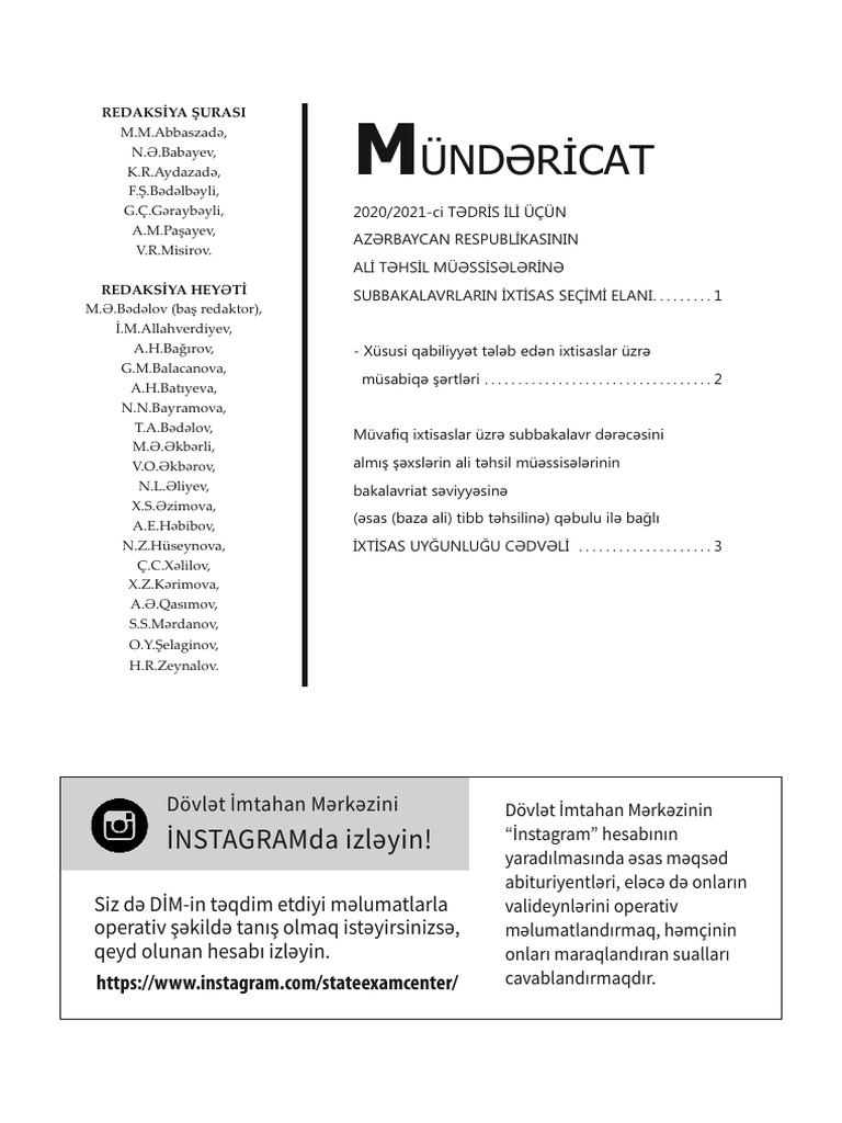 Subbakalavr 2020 Mun | PDF