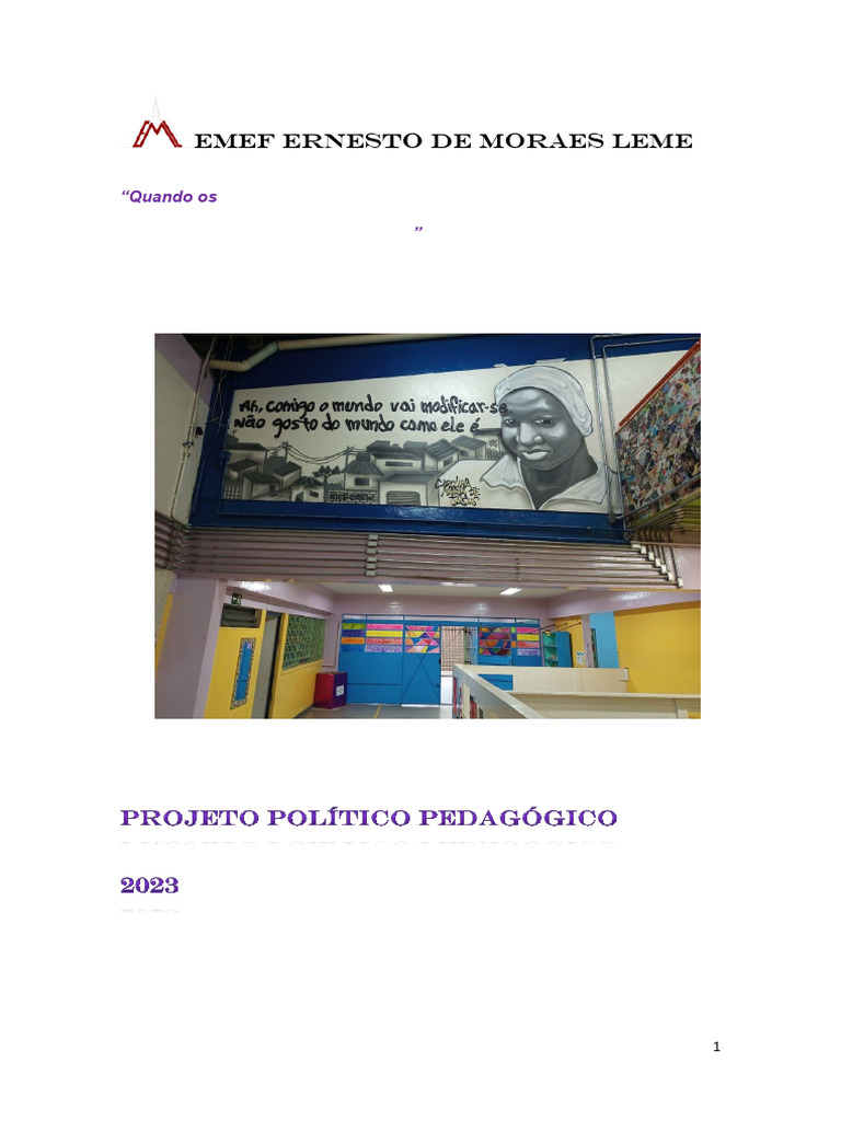 PPP 2023. Atualizado (1) | PDF | Pedagogia | Aprendizado
