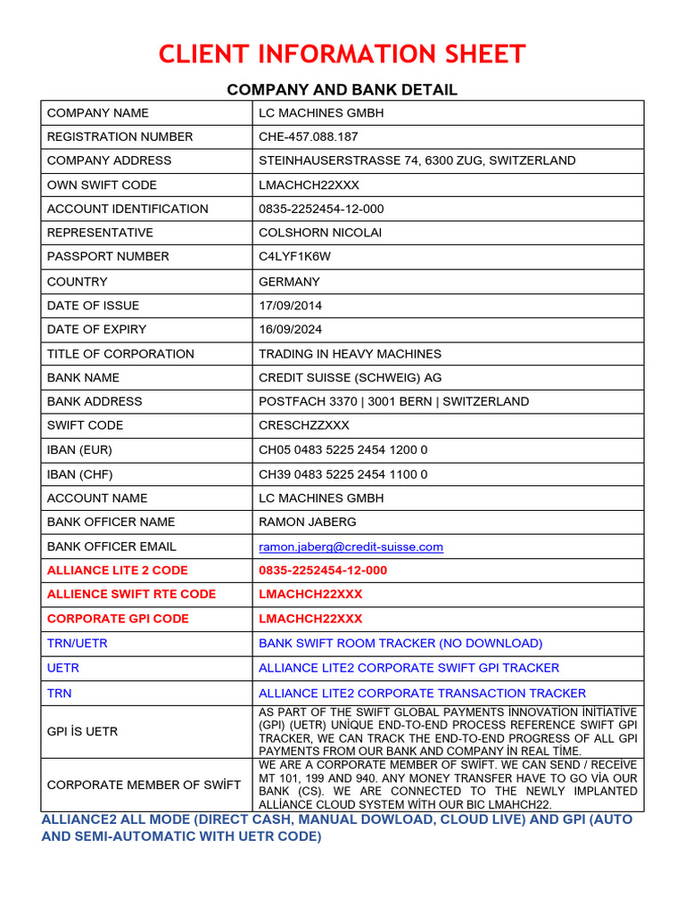 Cis Alliance and Gpi - LC Machines-2 | PDF