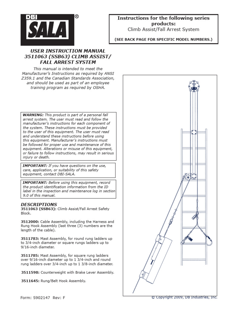 SSB Climb Assist Manual | PDF | Screw