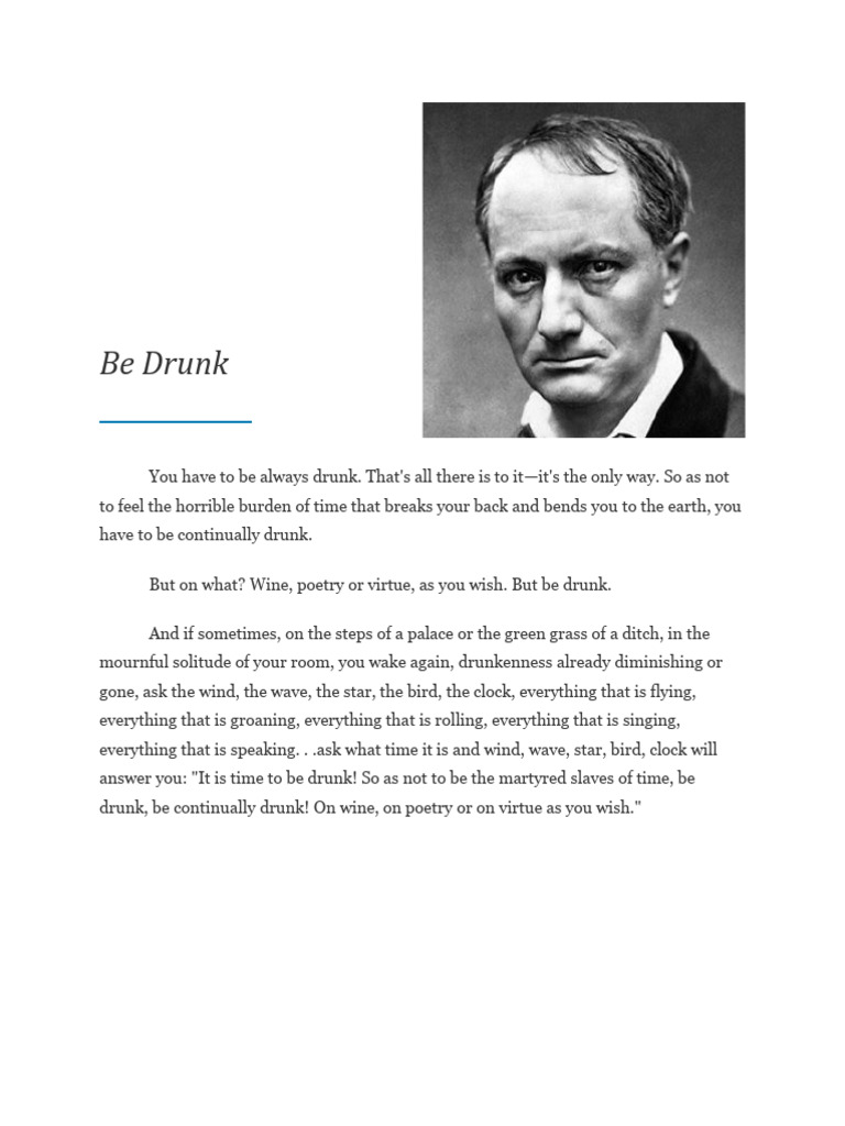 Be Drunk | PDF