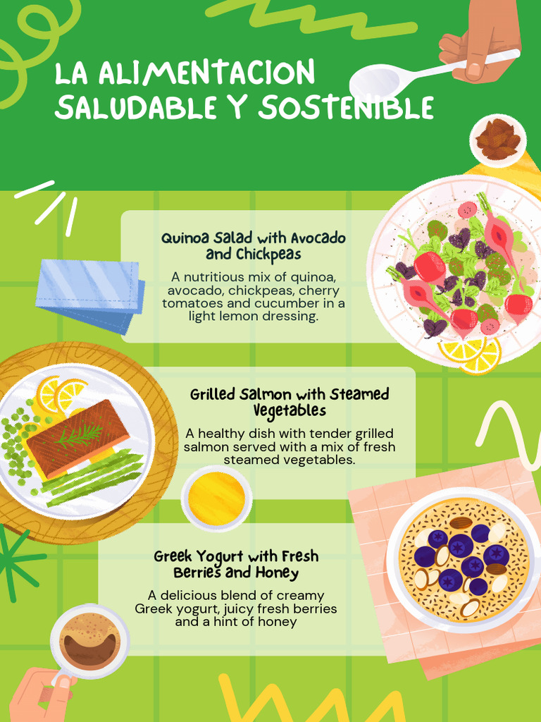 La Alimentacion Saludable y Sostenible | PDF