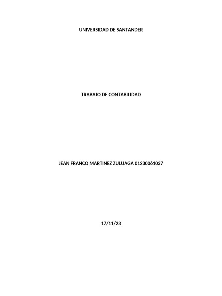 Contabilidad General Jean Franco Martinez | PDF | normas ...
