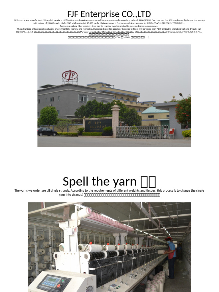 FJF Profile | PDF | Dyeing | Textiles