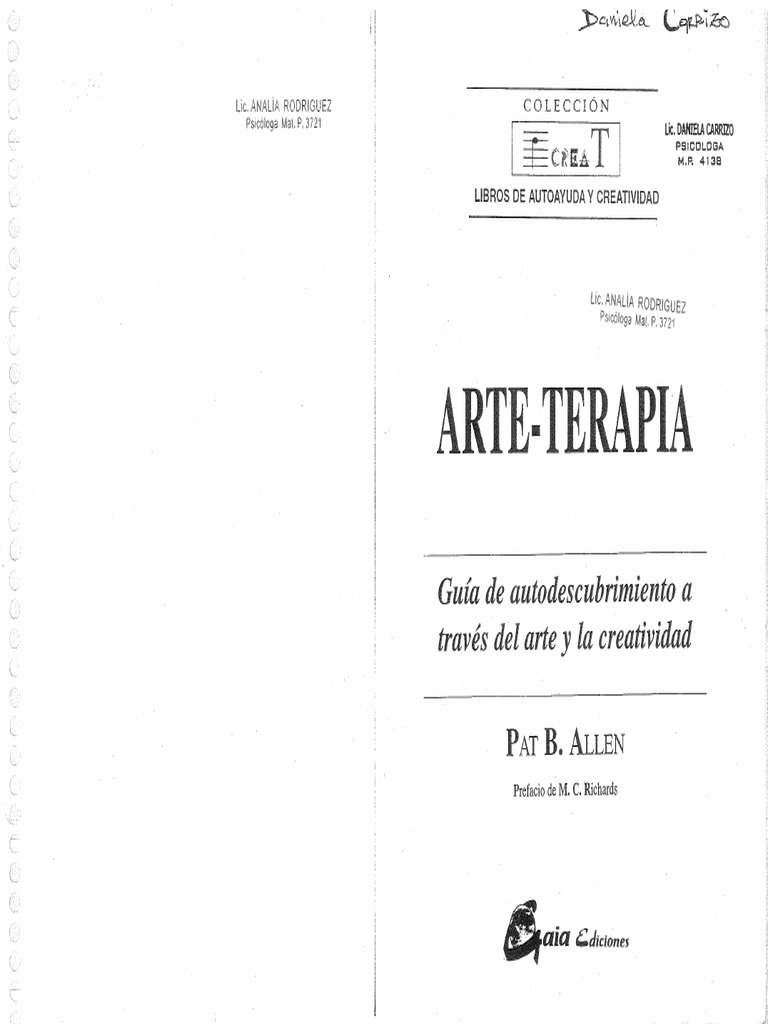 Pat B. Allen - Arterapia Guia de Descubrimiento A Través Del Arte y de La Creatividad | PDF