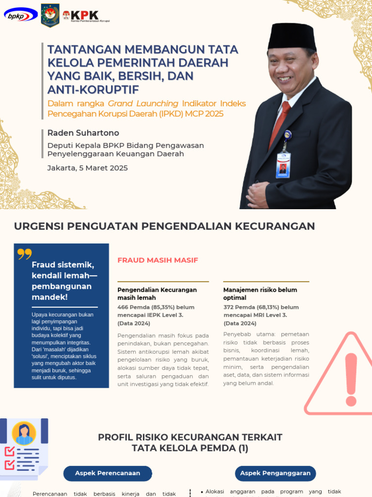 Materi Sambutan Deputi Kepala BPKP Bidang PPKD - Launching IPKD MCP ...