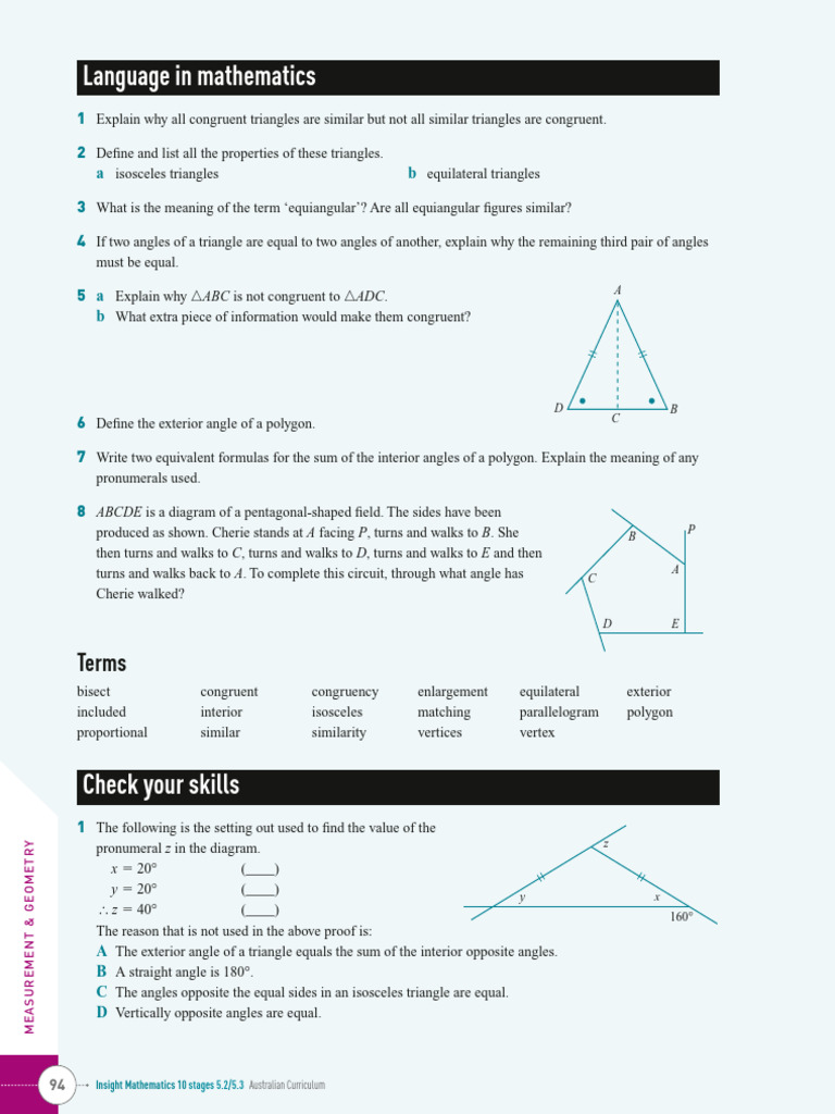 Oxford Insight Mathematics 10 5 25 3 AC For NSW Student Book Obook John ...