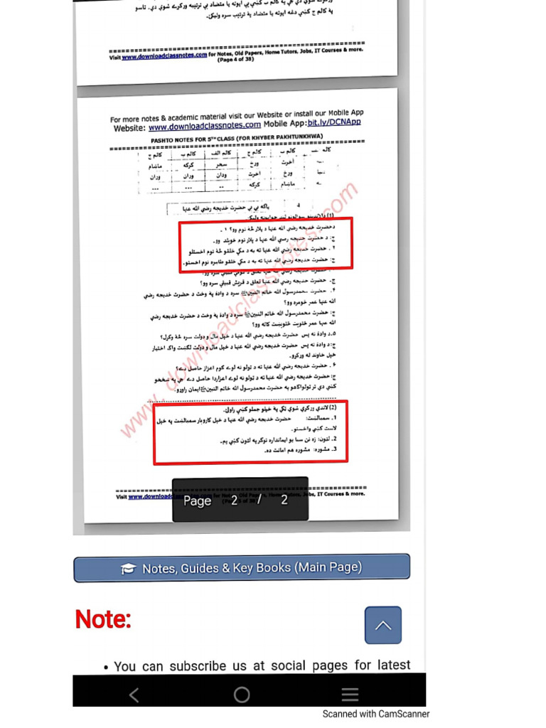 Pashtu 5th Unit5 | PDF
