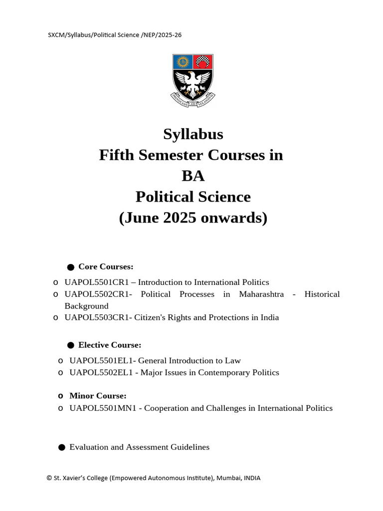 TYBA - Fifth Sem June 2025_Final | PDF