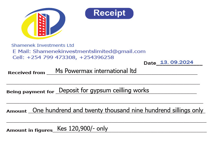 Powermax Deposit Receipt | PDF