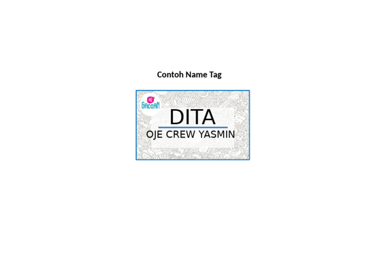 Name Card Print | PDF